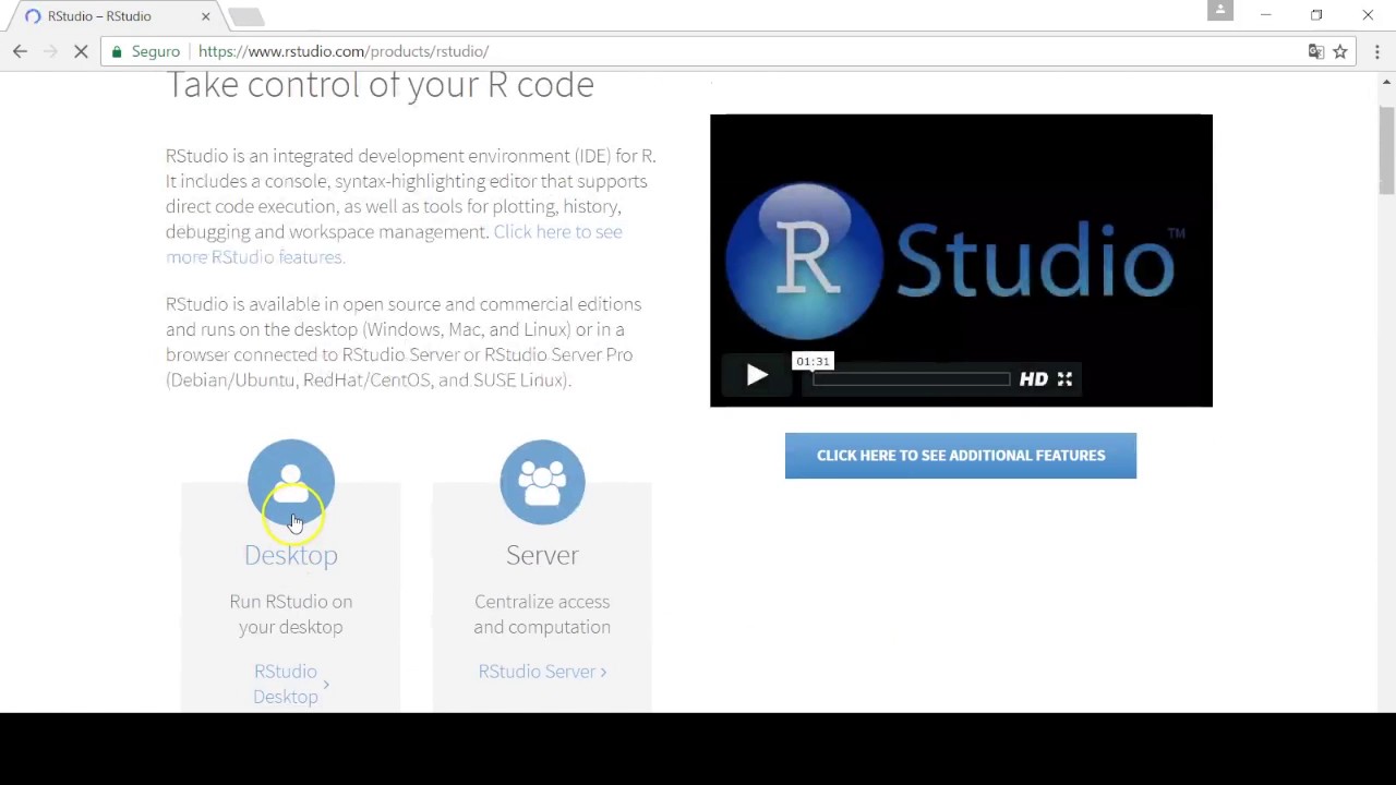Descargando el programa R-Studio - YouTube