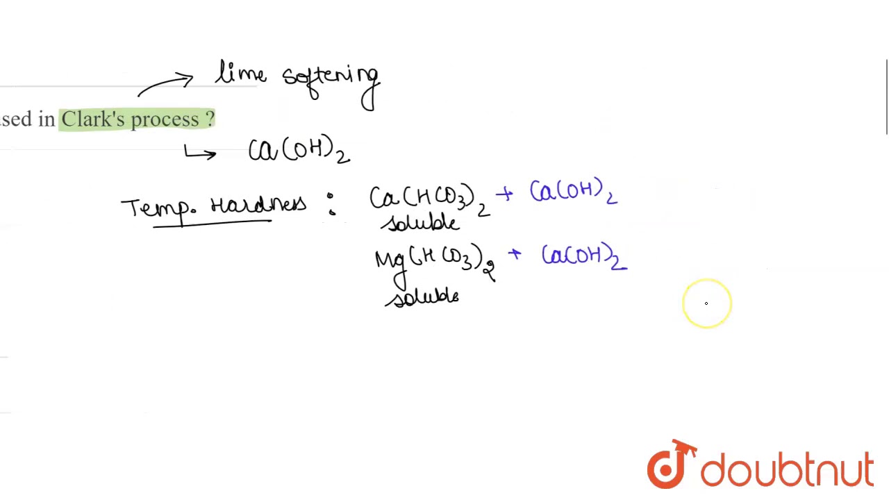 Substance used in Clark's process ? - YouTube