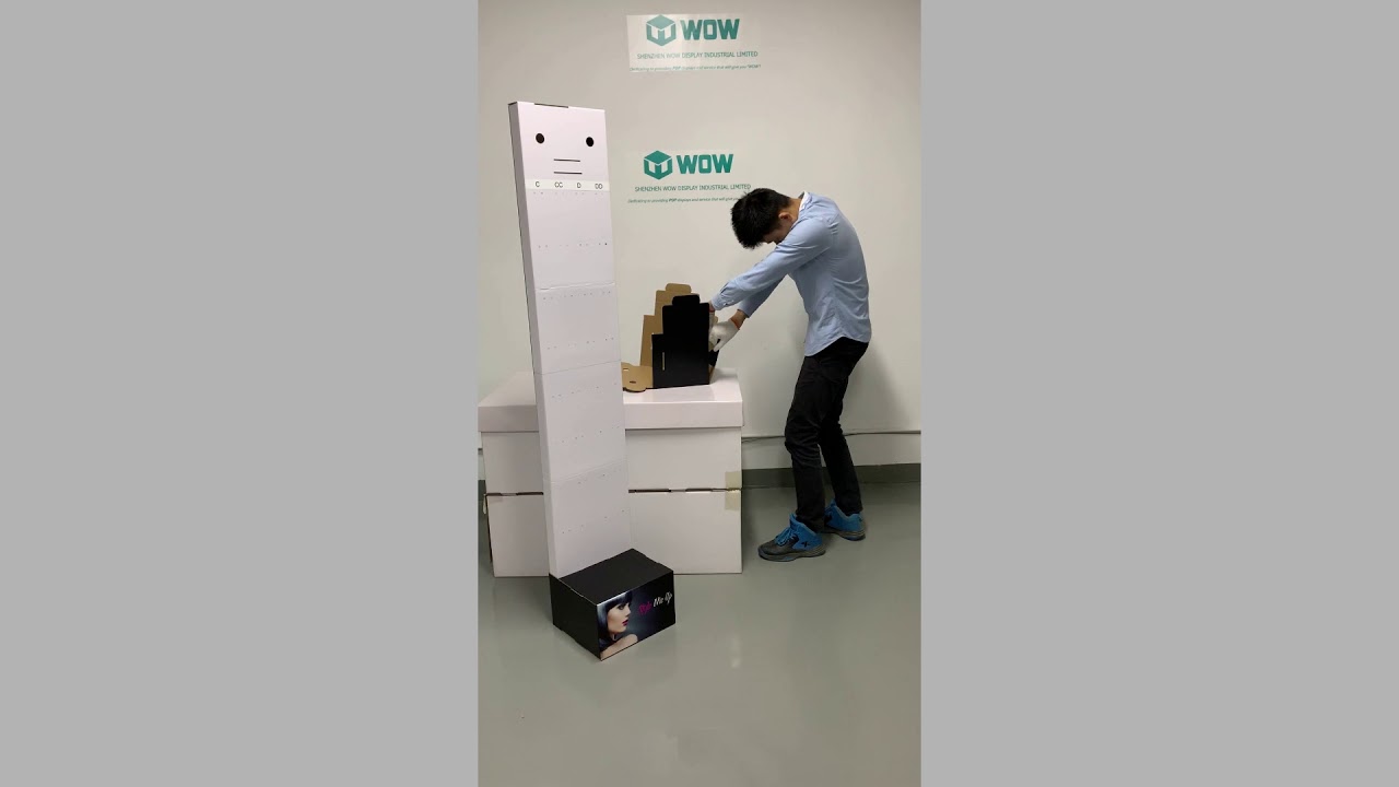 WOW Display | Cosmetic Display Stand Assembly Instruction. - YouTube