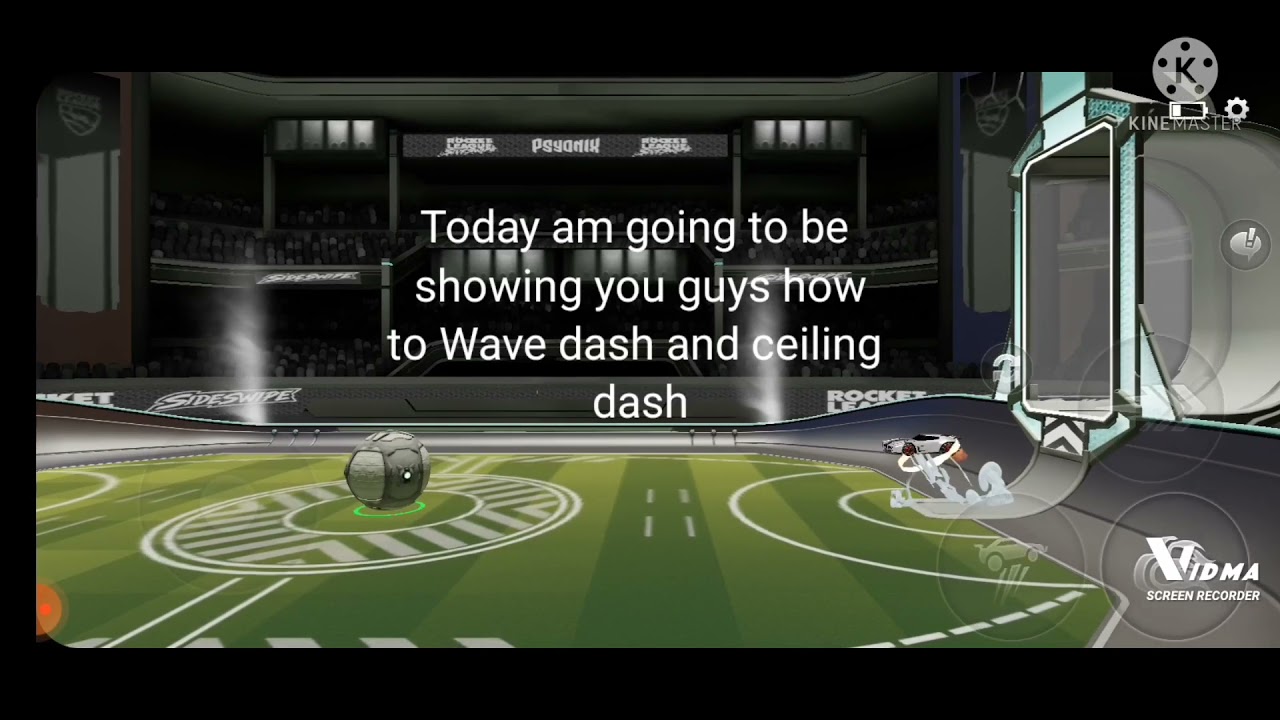 How to Wave dash and Ceiling dash (Rocket League Sideswipe) - YouTube
