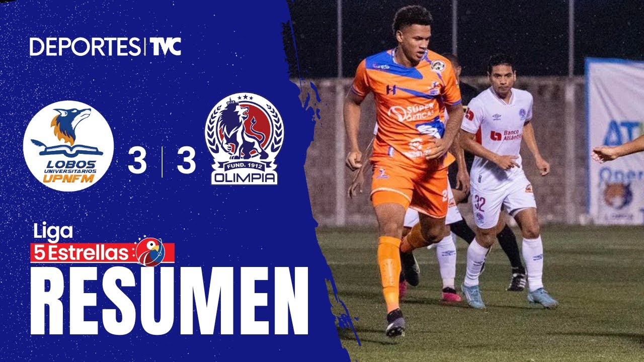 Lobos UPN 3 - 3 Olimpia | Jornada 7 - Apertura 2023 | Liga Nacional de ...