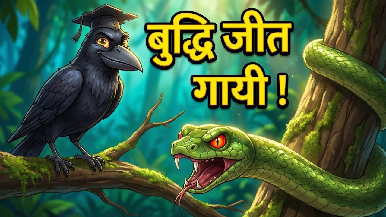 Dusht Saanp Aur Budhimaan Kauwa 🐍🦅| Full Story | Hindi Kahani # ...