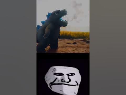 Godzilla troll face meme #shorts - YouTube