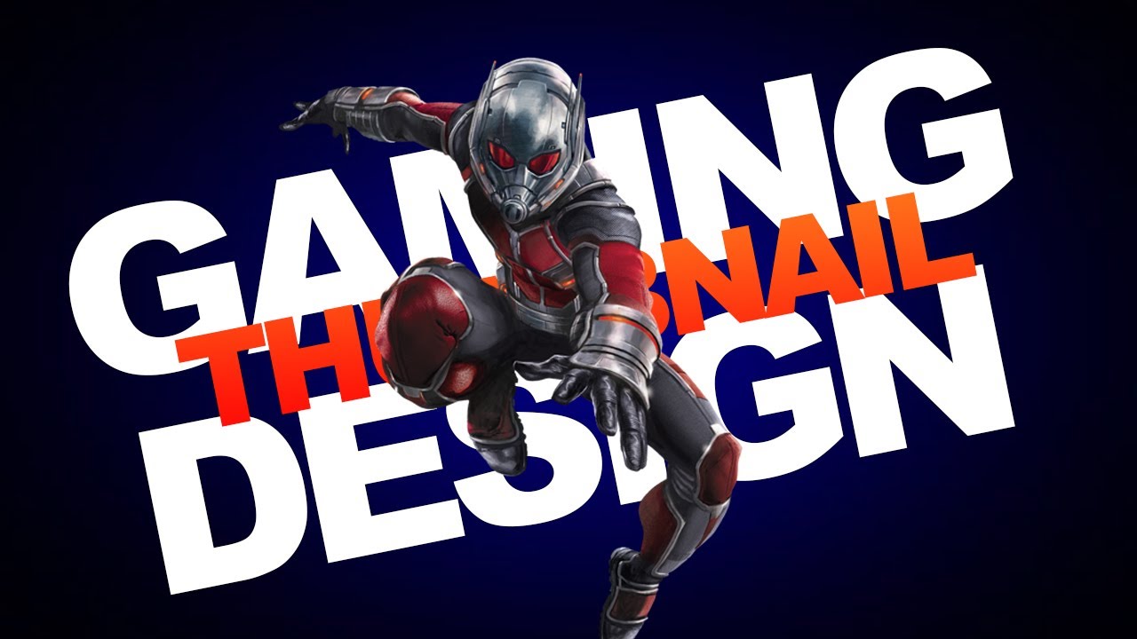 Create gaming Thumbnail Design In Photoshop - YouTube