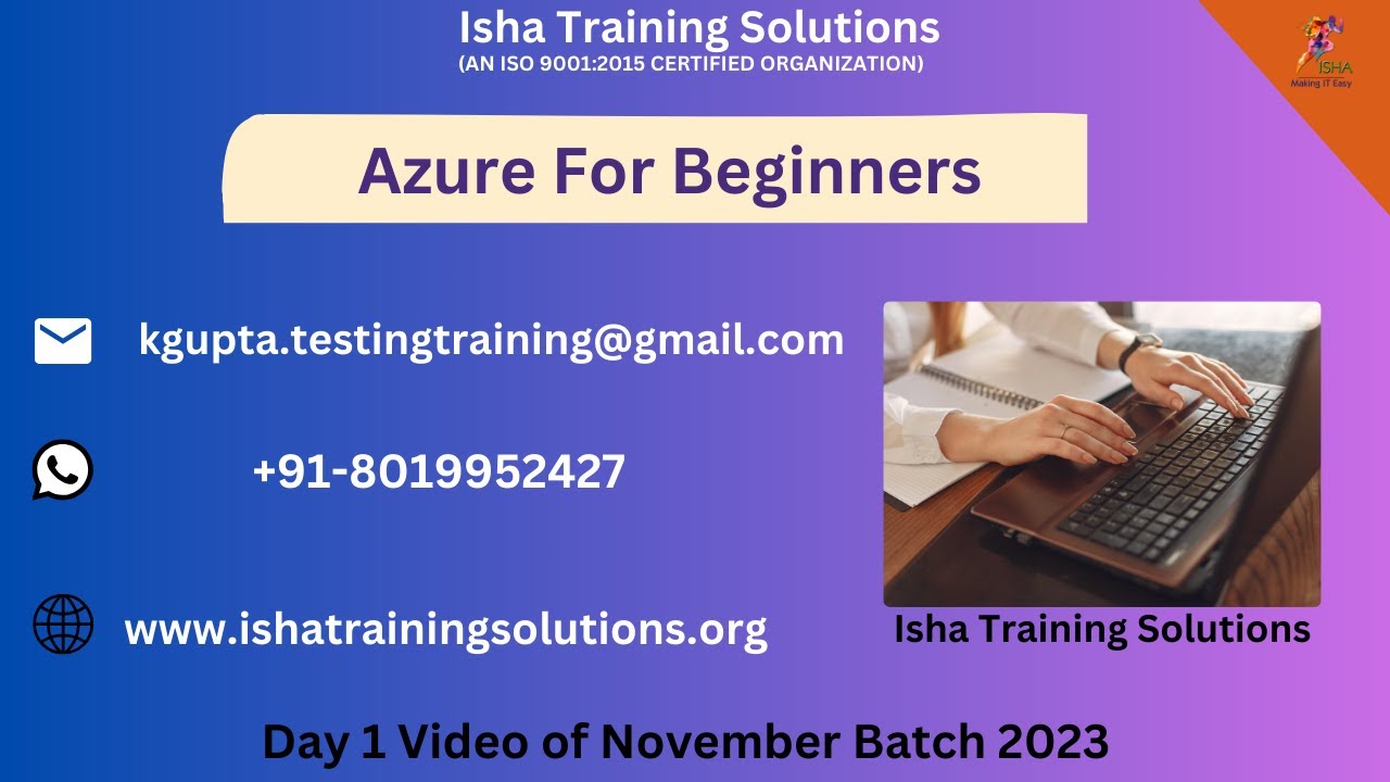 Azure For Beginners Day 1{introduction to Azure}. - YouTube