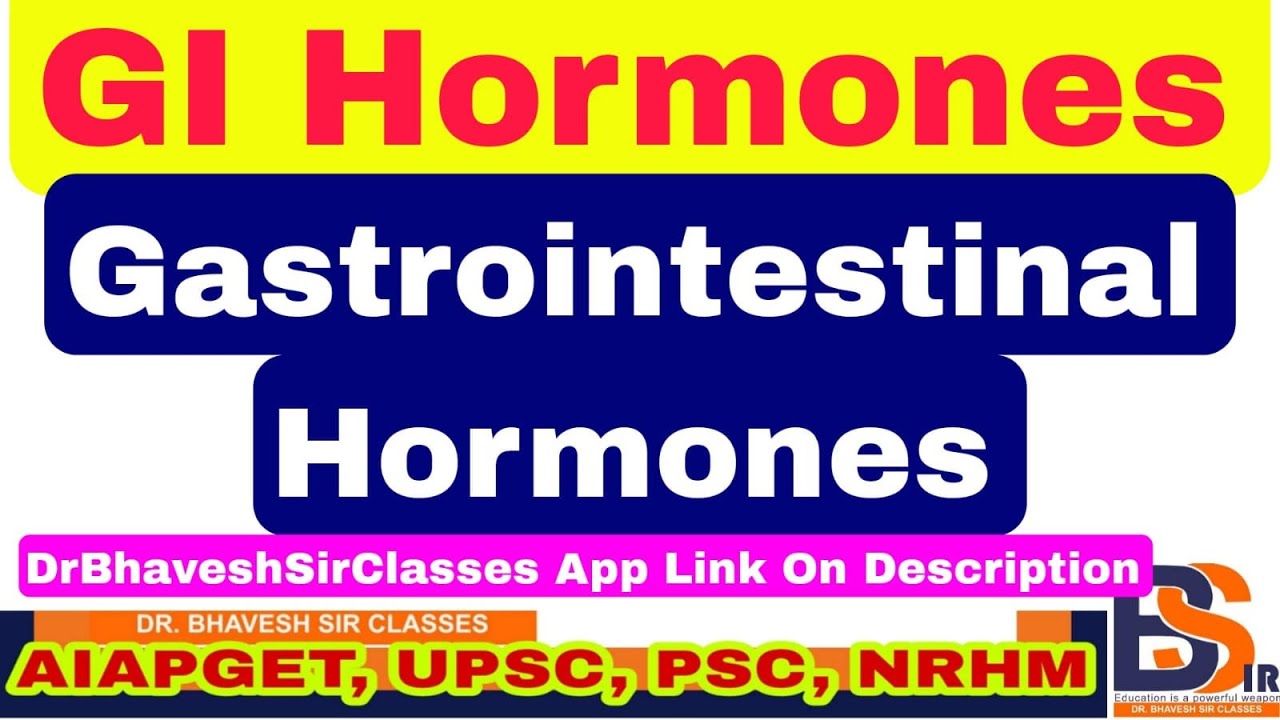 GI Hormone | Gastro Intestinal Hormones Physiology | Structure ...