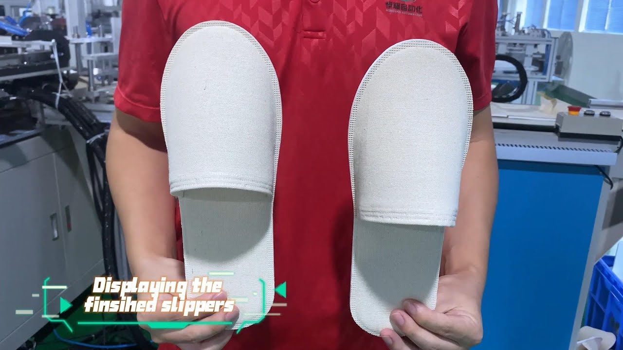 Luxury slippers making machine - YouTube