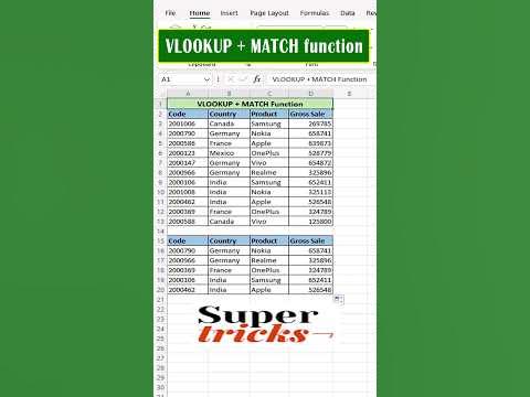 How To Use VLOOKUP With MATCH Function In Excel Bangla #excelshorts #shorts #exceltricks # ...