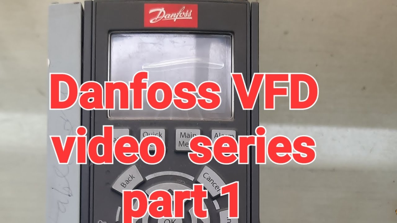 danfoss VFD videos serie part 1/// How to connect 3 phase supply in VFD ...