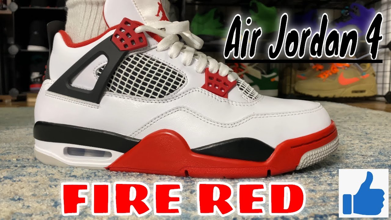 EARLY LOOK: Jordan 4 Fire Red 2020 Review! Worth the Hype? - YouTube