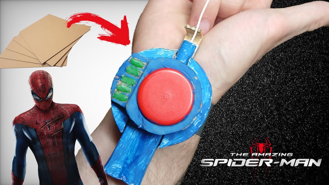 DIY Web Shooter from The Amazing Spider-Man (Cardboard Build) - YouTube
