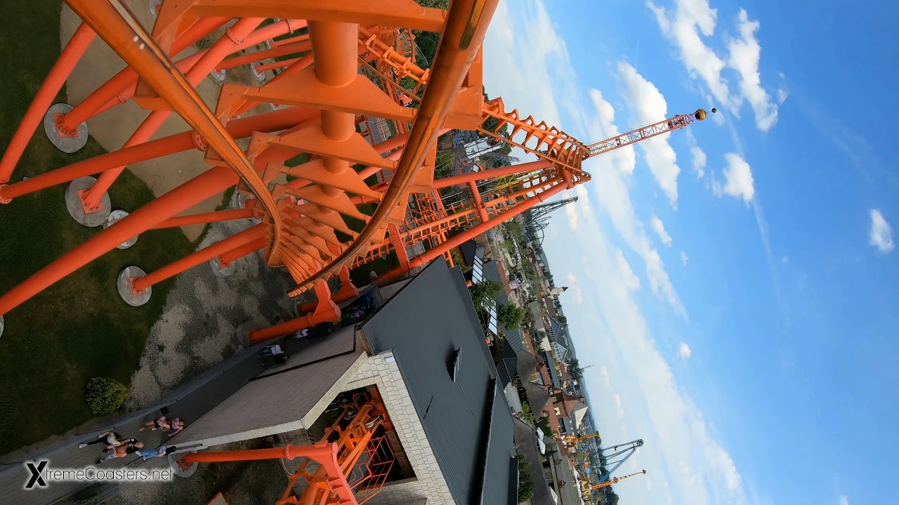 Roller Coaster Mayan 4K Front Seat POV - Energylandia - YouTube