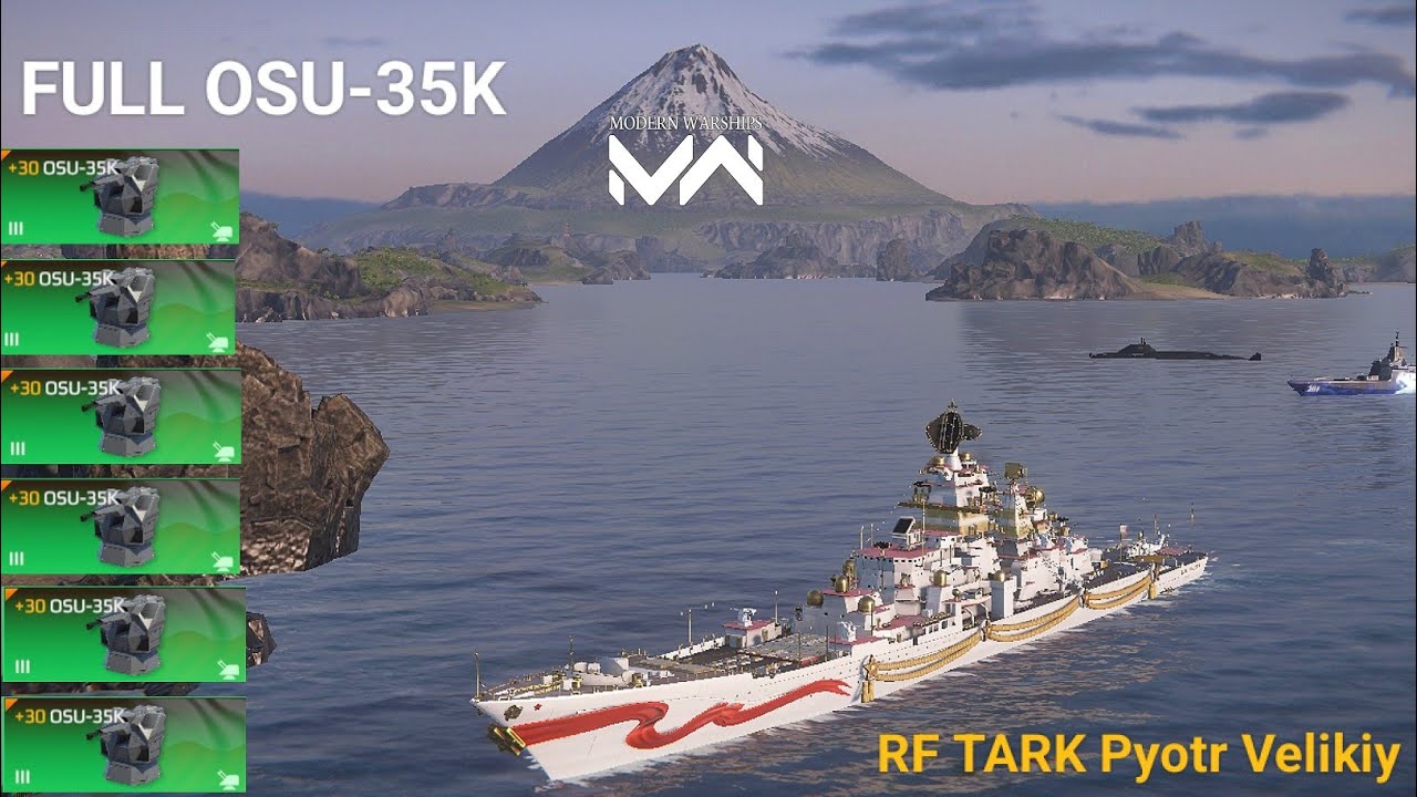 Modern Warships RF Tark Pyotr Velikiy Full OSU-35K AirDefense. mw - YouTube