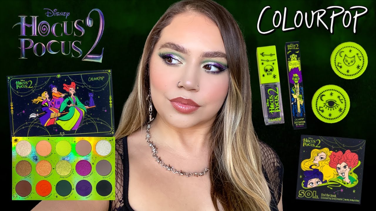 HOCUS POCUS 2 X COLOURPOP COLLECTION | SWATCHES, REVIEW + TUTORIAL ...