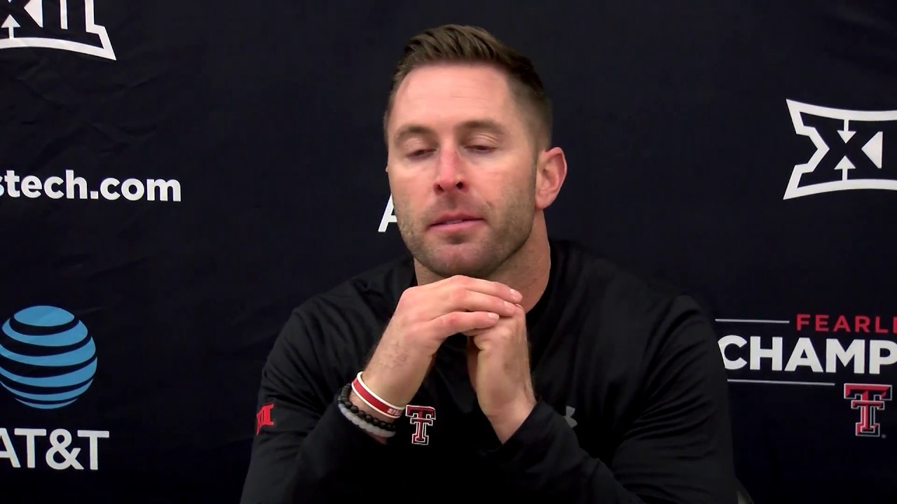 Kliff Kingsbury + Players Post Iowa State - YouTube