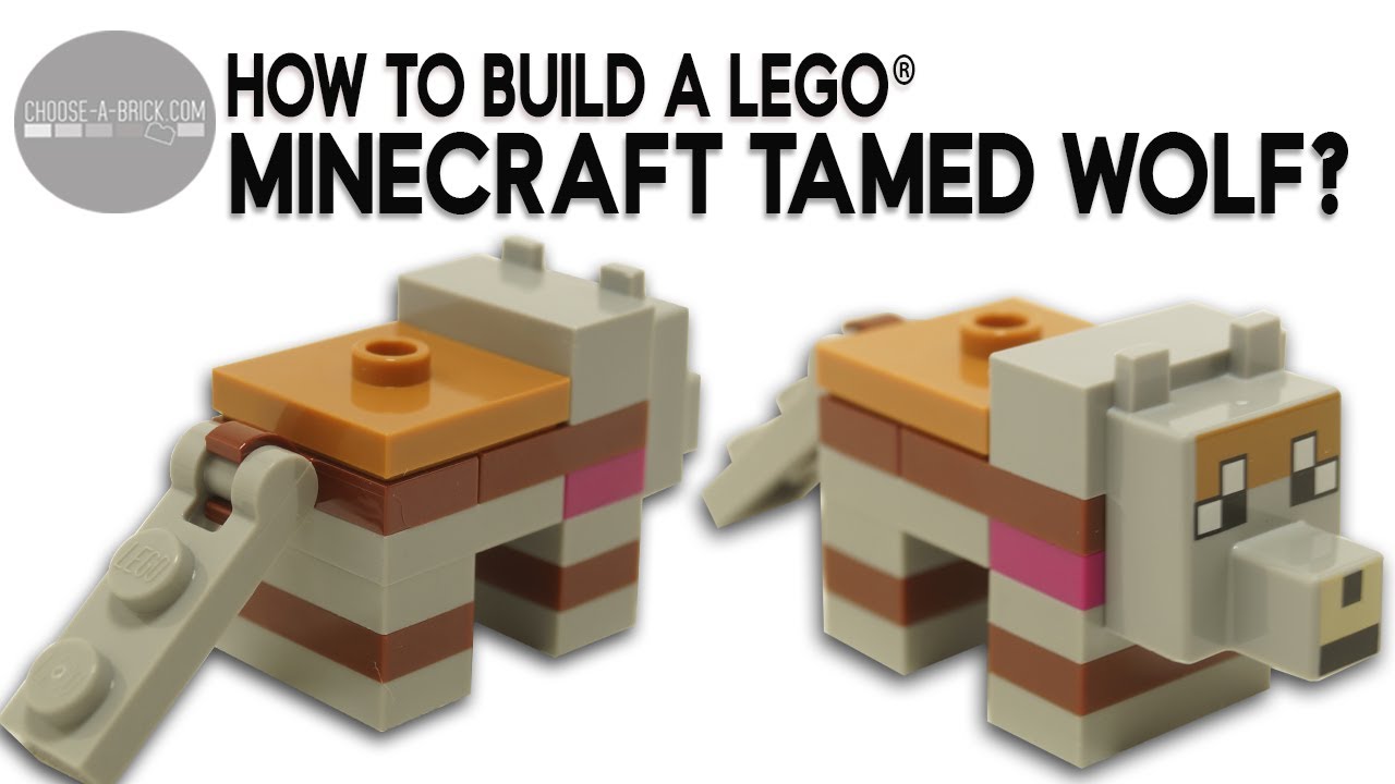 Step-by-Step LEGO® Minecraft Wolf Tutorial 🐺 | Armored Wolf ...