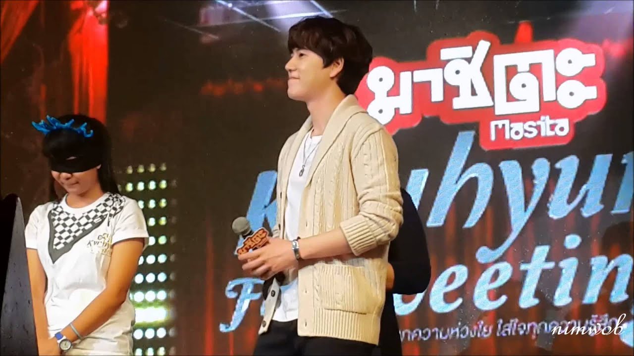141111 KyuHyun Masita Fan Meeting - Birthday surprise to Thai E.L.F ...