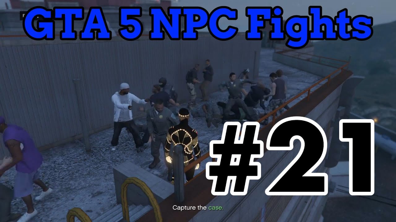 GTA 5 NPC Fights #21 - YouTube