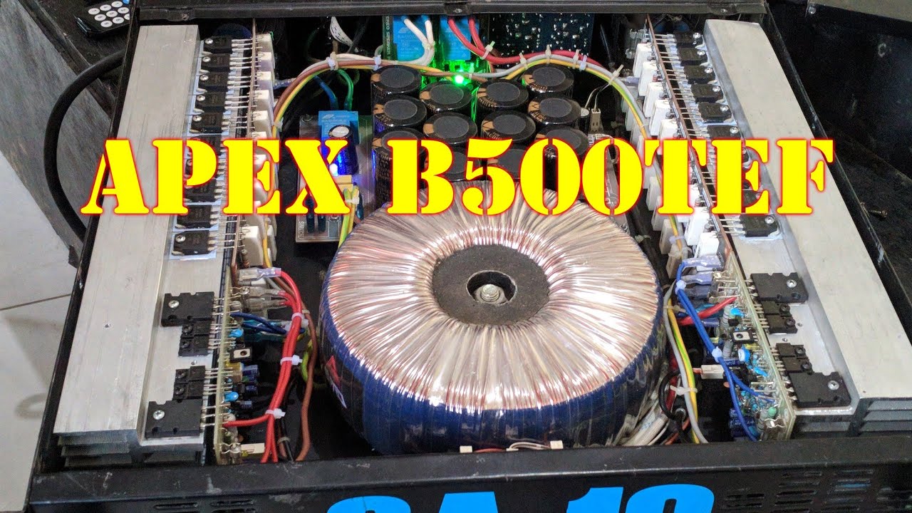 Tes amplifier driver Apex B500 tef versi balap - YouTube