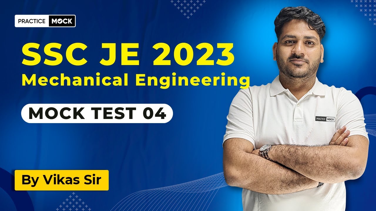 SSC JE ME 2023 | How to Attempt a Mock test | Mechanical Engineering ...