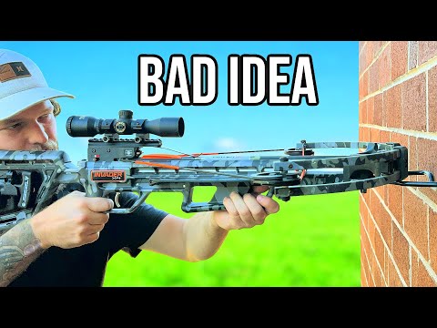 This Is Why You Don’t Shoot A Wall With A Crossbow