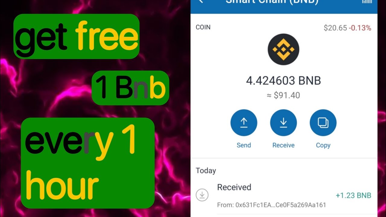 How to get 1 Free BNB Every 1 Hour - YouTube
