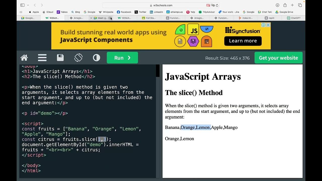 Código que combina funciones para String, Números y Arreglos en ...