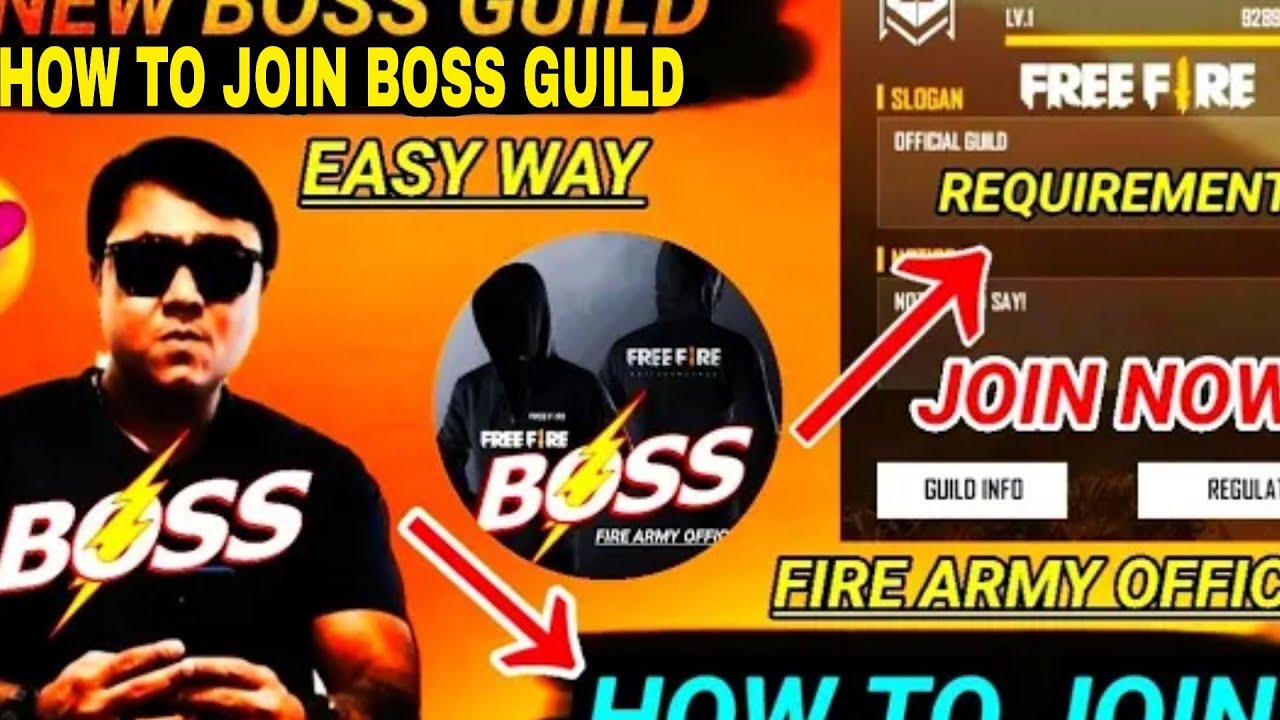 HOW TO JOIN BOSS GUILD 😍 || EASIEST WAY TO JOIN BOSS GUILD || BOSS ...