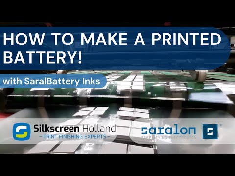 Batteries are printed in 7 layers on conventional screen printing ...