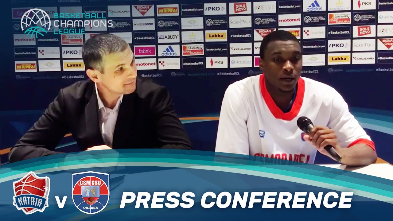 Kataja Basket v CSM CSU Oradea - Press Conference - Basketball ...