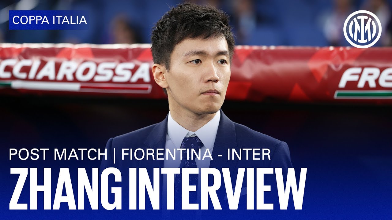 FIORENTINA 1-2 INTER | PRESIDENT STEVEN ZHANG INTERVIEW 🎙️⚫🔵 - YouTube