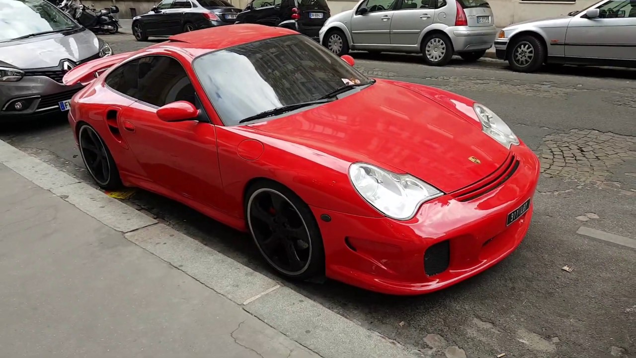 Porsche 996 Turbo Techart in Paris France - YouTube