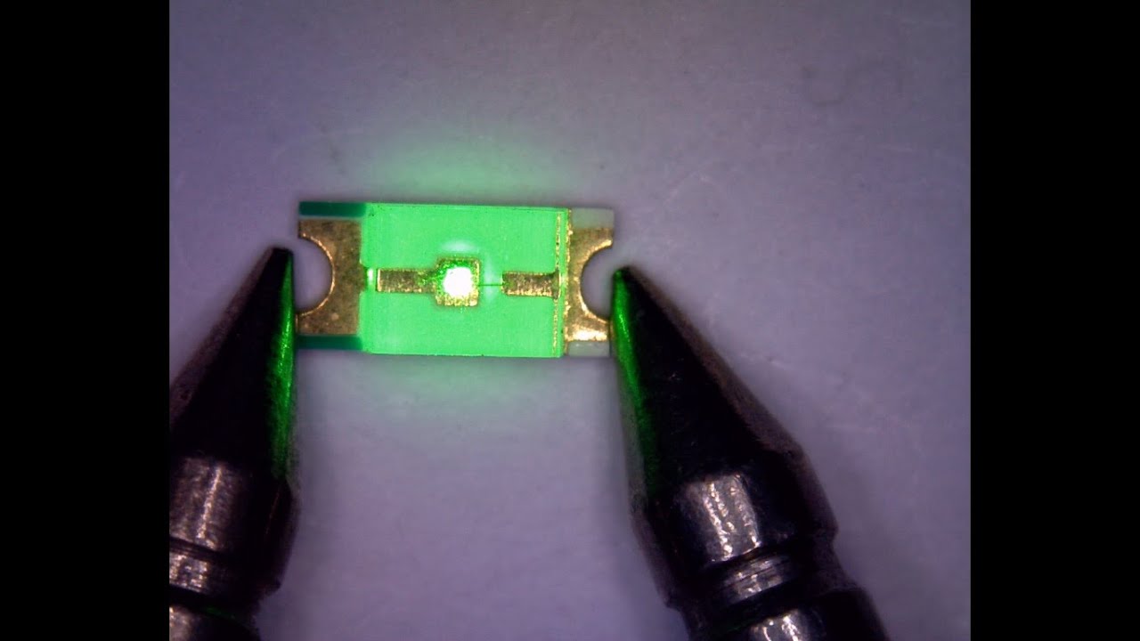What is inside The SMD LED under the Digital Microscope - YouTube