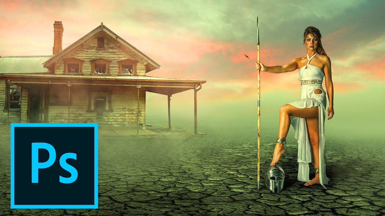 Lady with House Manipulation Photoshop - YouTube