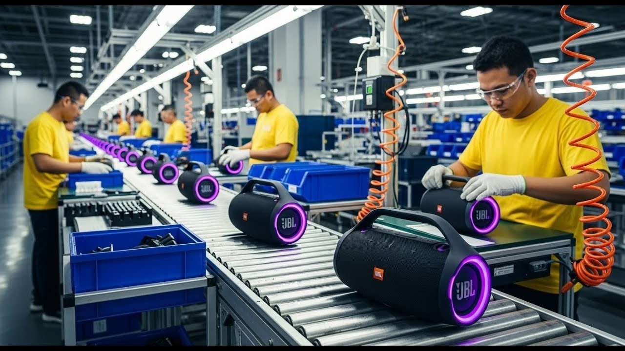 Inside the JBL BOOMBOX Factory: Bluetooth Speaker Production Secrets ...