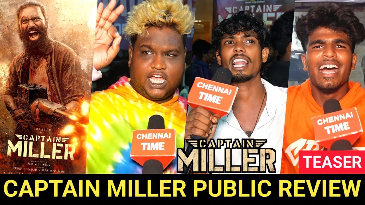 🔴Captain Miller Teaser public review | Captain Miller Teaser review ...
