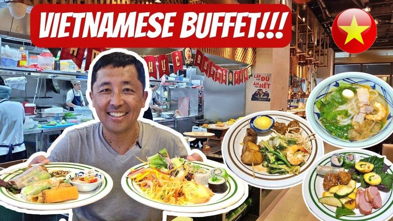 $12 ALL YOU CAN EAT Vietnamese Street Food Buffet 🇻🇳 Ho Chi Minh City ...