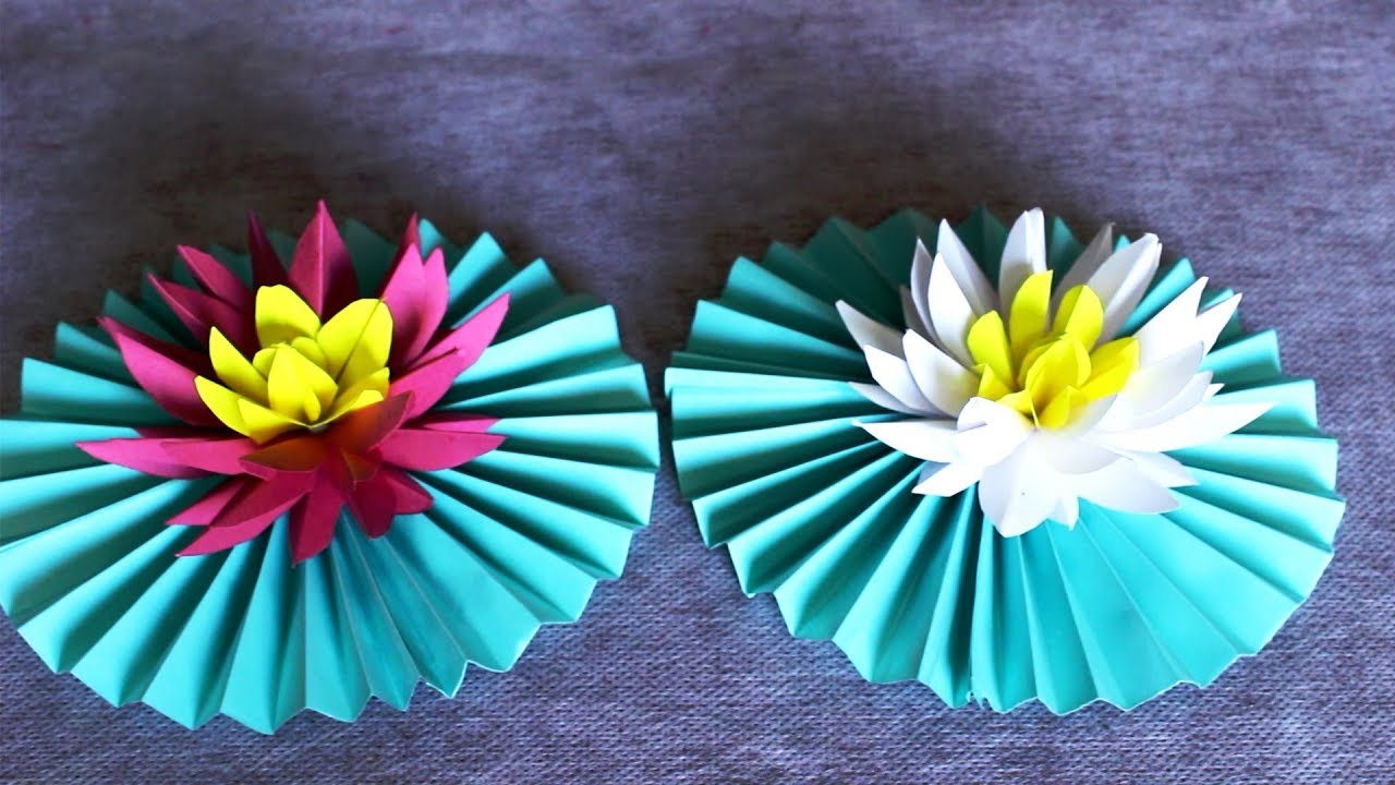 Paper Lotus Flower Making Water Lily With Paper Paper Lotus YouTube Paper Lotus Flower Making Water Lily With Paper Paper Lotus YouTube