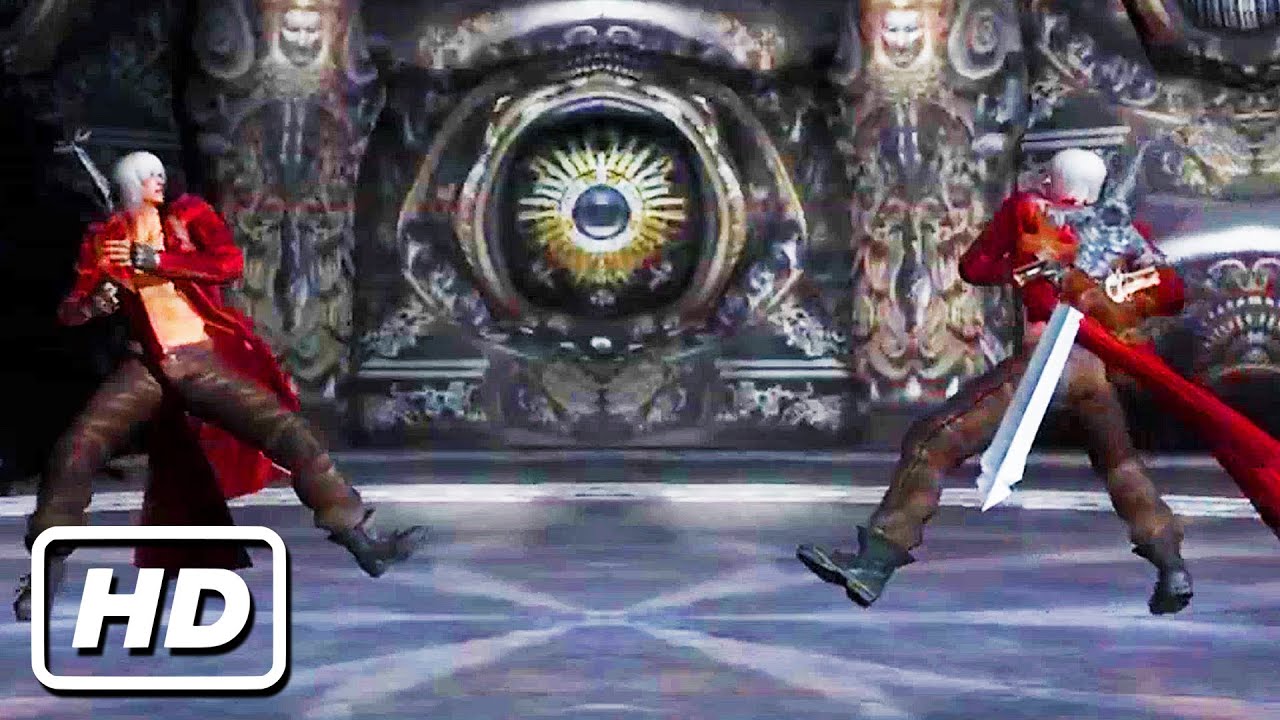 DANTE Fights His Own Doppelganger FIGHT SCENE! | PS5 DMC 3 - YouTube