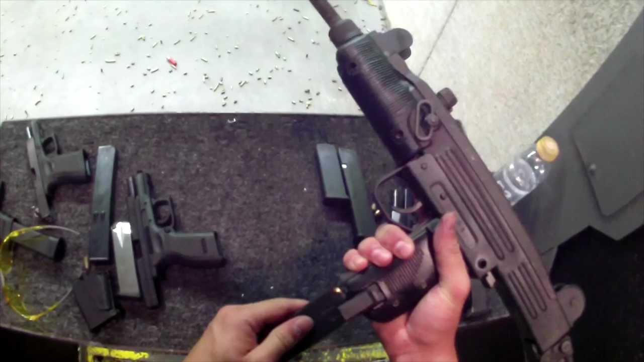 Shooting Uzi First Person POV - YouTube