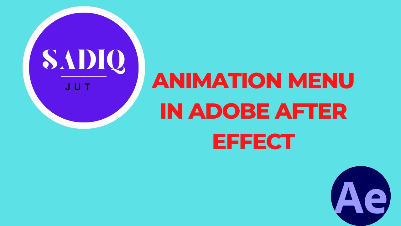 Animation Menu in adobe after effect - YouTube