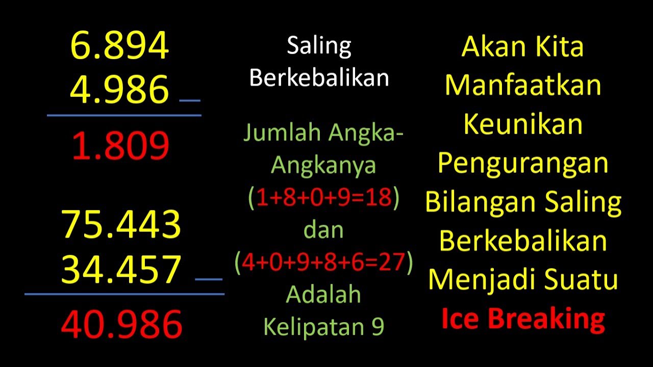 Praktik Ice Breaking Trik Matematika Menebak Angka Yang Dicoret - YouTube