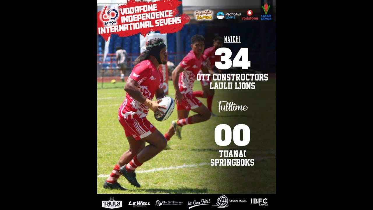 MATCH 1 - Ott Constructors Laulii Lions vs Tuanai Springboks - YouTube