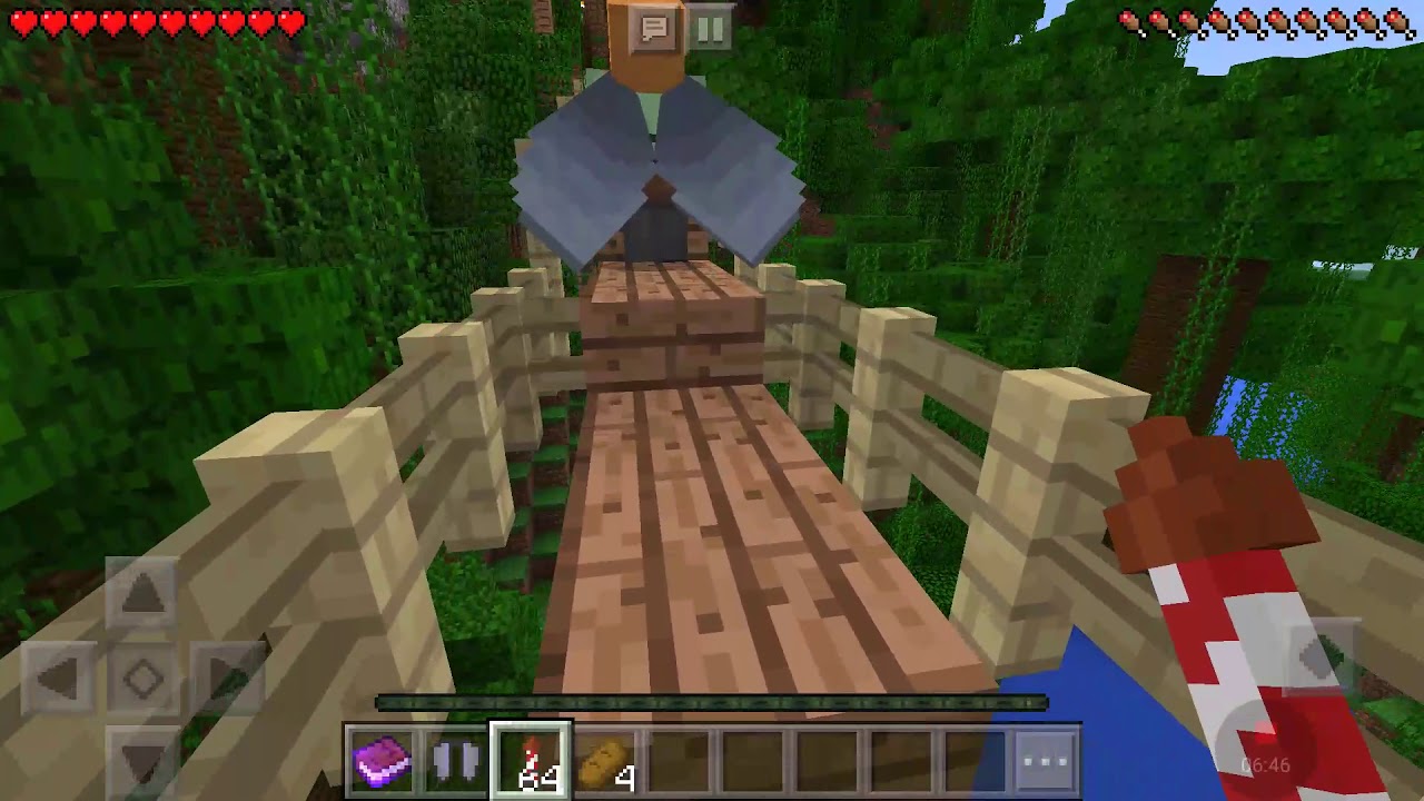Minecraft PE Purple palace parrot party map part one - YouTube