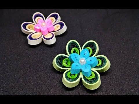 How to Make - 3d Quilling flowers || Quilling for Beginners || Quilling ...