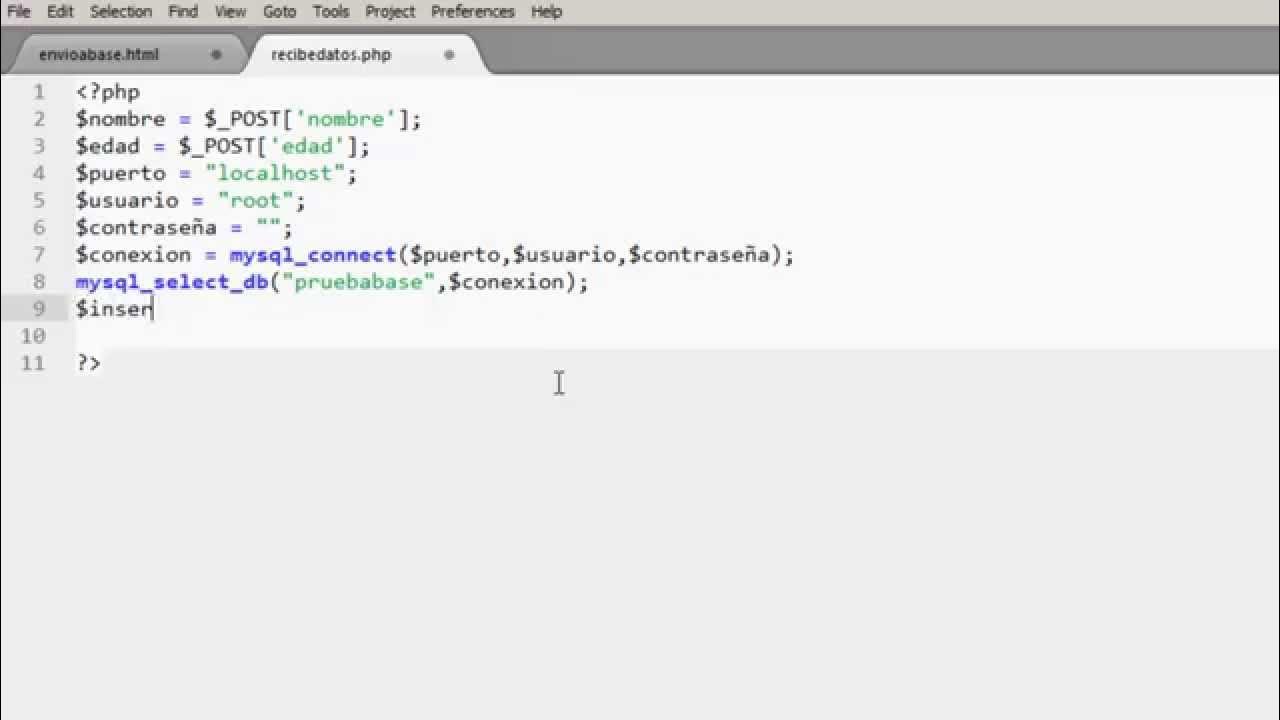Enviar datos desde formulario HTML a MYSQL por PHP (PARTE 2) - YouTube