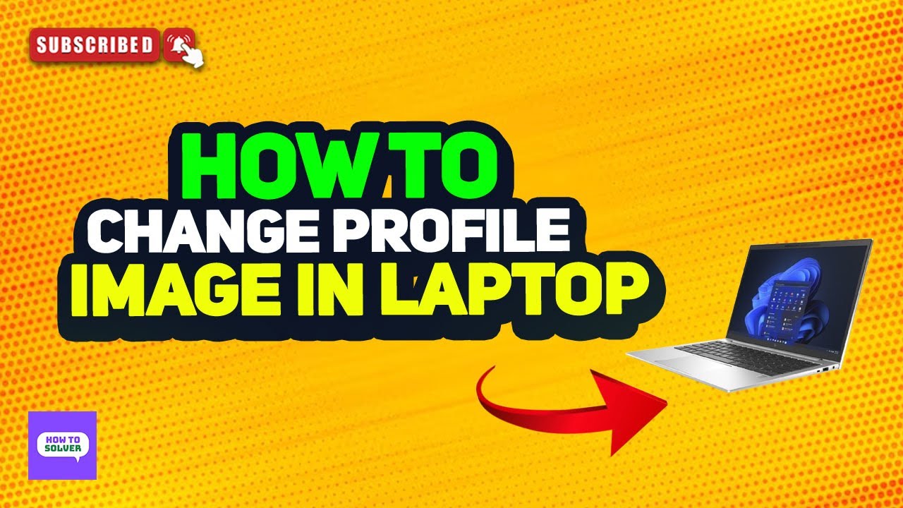 How to change profile image in laptop 2025 - YouTube