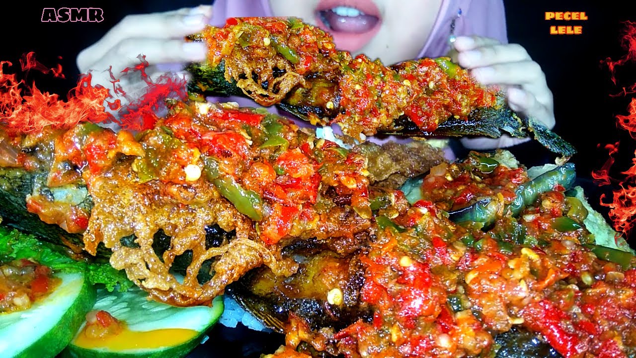 ASMR PECEL LELE PEDASNYA BIKIN MEREM MELEK | CATFISH SPICY | MUKBANG ASMR INDONESIA - YouTube