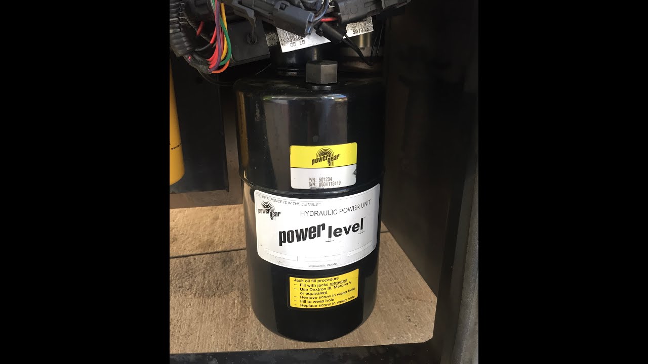 Power Gear Leveling System Pump Replacement 501234 Lippert 364103 - YouTube