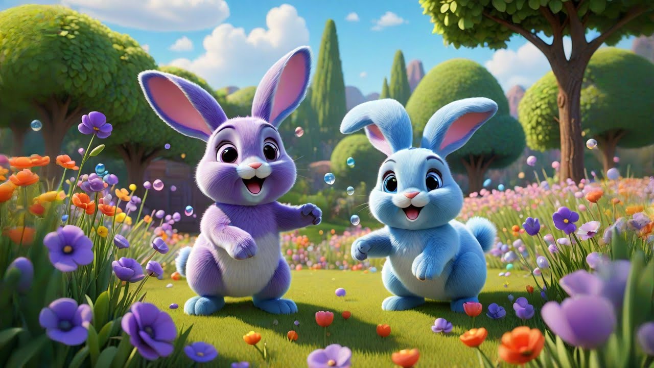 Seven Bubble Bunnies Pop and Play | Fun Counting and Action for Kids ...